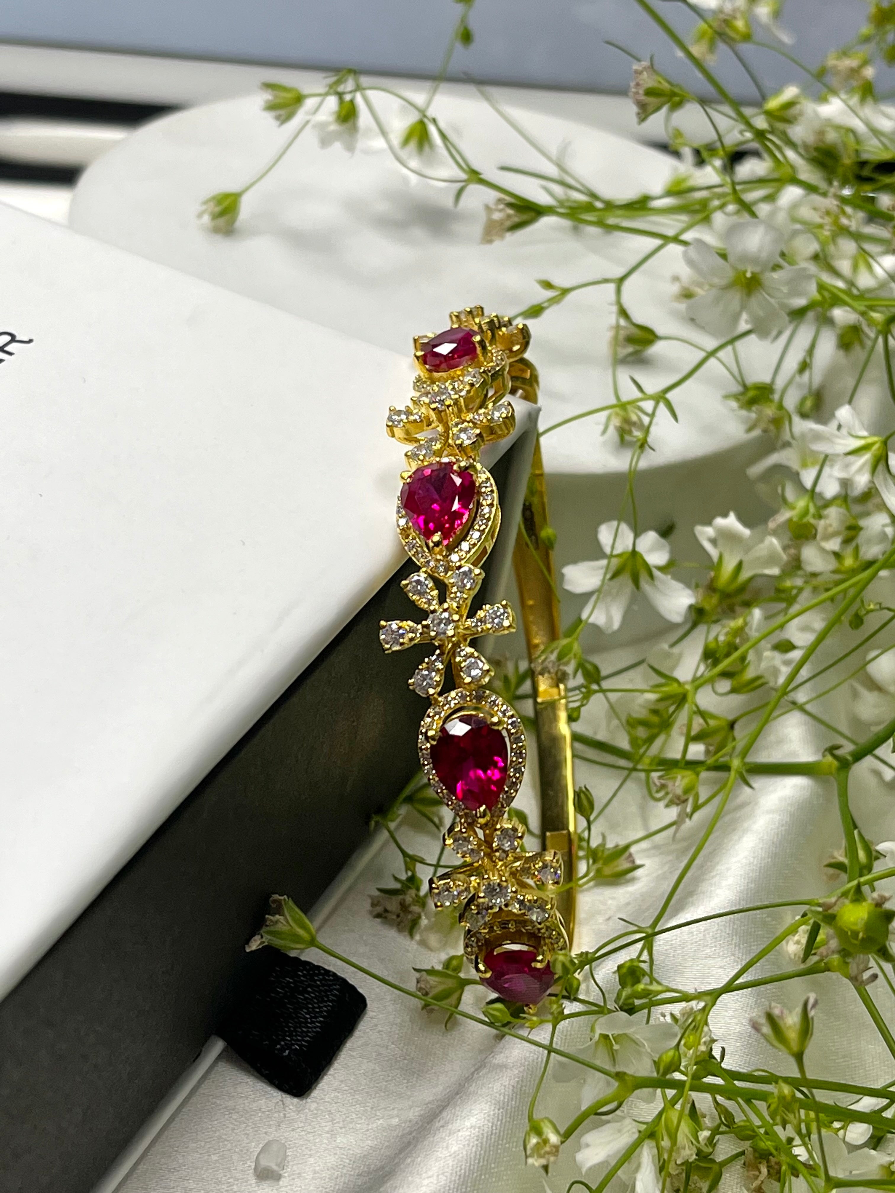 Gold Ruby bracelet – ETIhouseofsilver