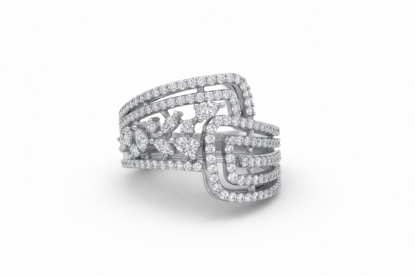 Overlapping Band Ring – ETIhouseofsilver