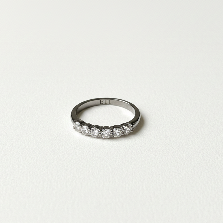 Tiff Diamond Band Ring – ETIhouseofsilver