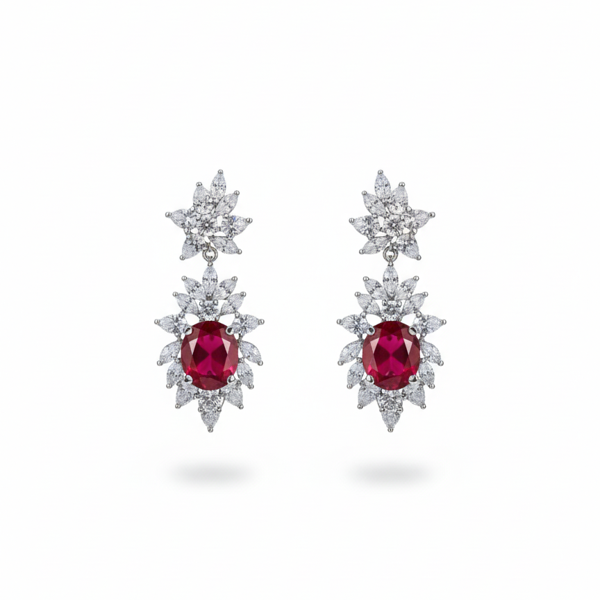 Scarlet Ruby Earrings – ETIhouseofsilver