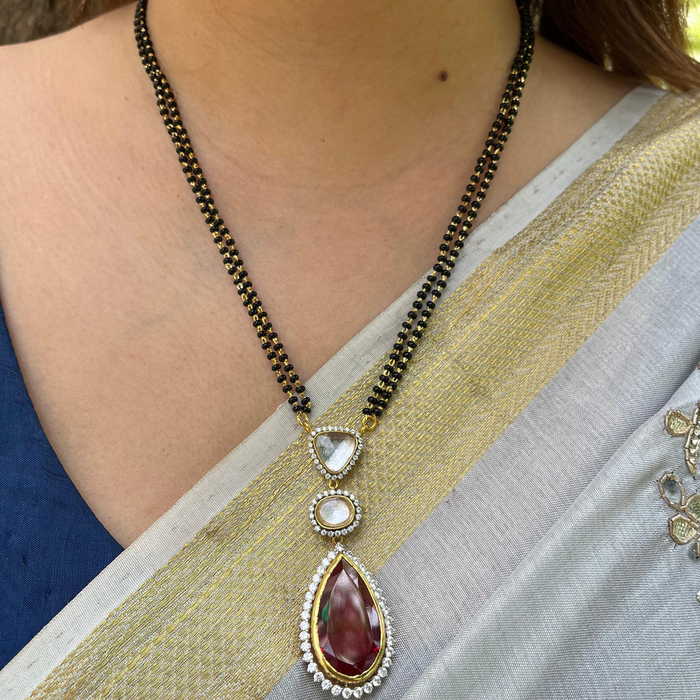 Polki Ruby Mangalsutra – ETIhouseofsilver
