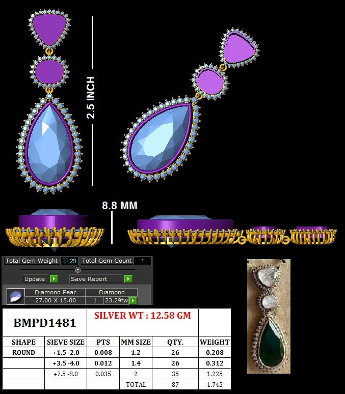 Polki Ruby Mangalsutra – ETIhouseofsilver