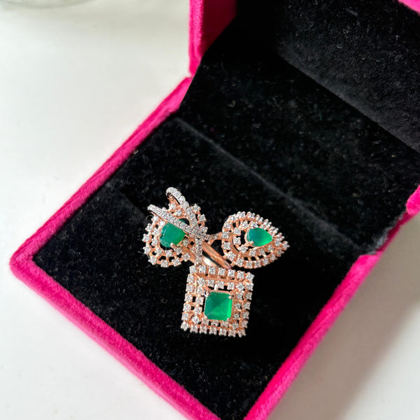 Emerald Trio Ring – ETIhouseofsilver