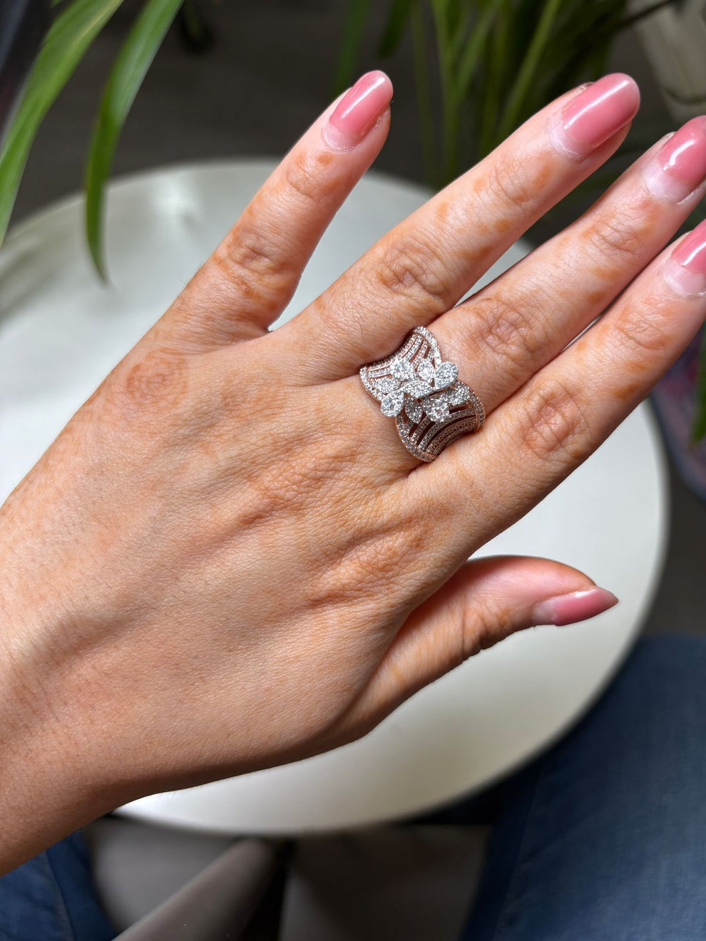 Diamond Cluster Ring – ETIhouseofsilver